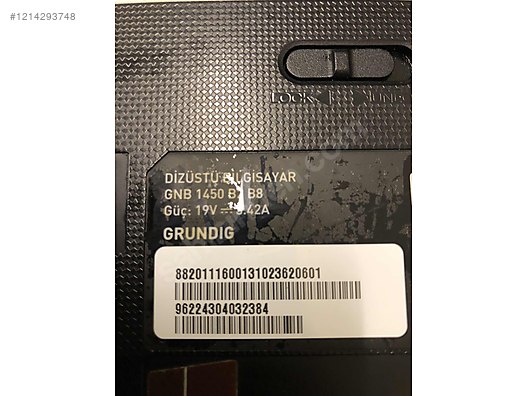 Grundig / Grundig GNB 1450 B2 B8 Notebook sahibinden.comda - 1214293748