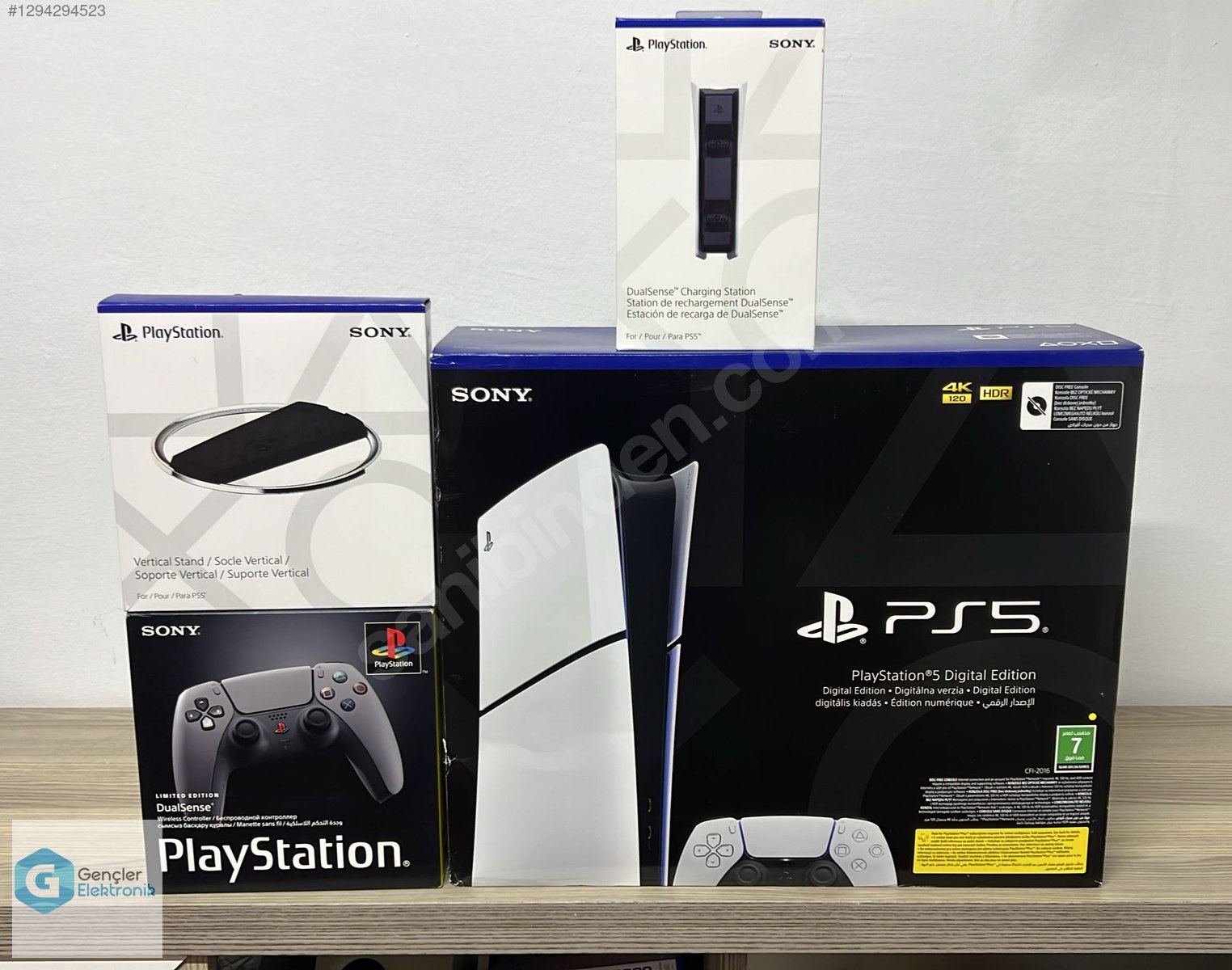PS5 Slim Dijital + 30 Yıl Kol + Vertical + Şarj Stand + TAKAS ...