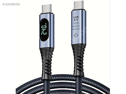 40 Gbps USB4 ve Thunderbolt4 {PD} Yüksek Hızlı Şarj Kablosu - Tablet ...