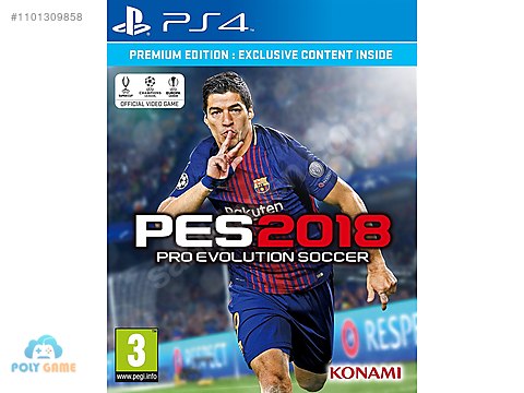 PES 2018 PS4 SIFIR -POLY GAME -AVCILAR sahibinden.comda - 1101309858