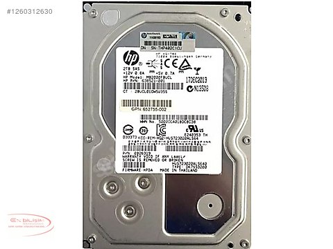 HP 638521-001 2Tb 6G SAS 7200 RPM 3,5" MB2000FBUCL HDD sahibinden.comda ...