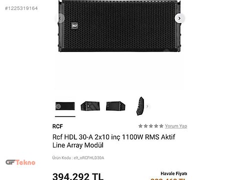 RCF HDL 30-A 2 Yollu Aktif Line Array Modul sahibinden.comda - 1225319164