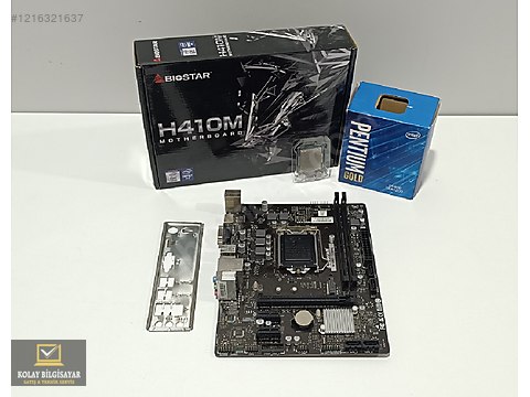 BIOSTAR H410M İNTEL PENTIUM GOLD G6400 10. NESİL İŞLEMCİ SET - Anakart ...