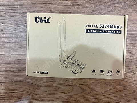 Ubit AX210 WiFi 6E + BT 5.2 PCIe Wireless WiFi kart sahibinden.comda ...