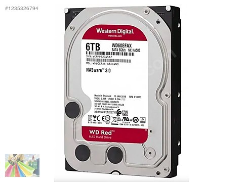 Western Digital 3.5" 6 TB WD60EFAX SATA 3.0 5400 RPM Hard Disk ...