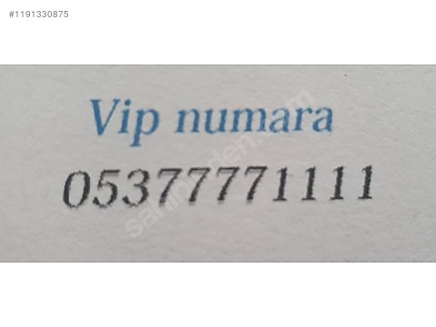 VIP Telefon numarası sahibinden.comda - 1191330875