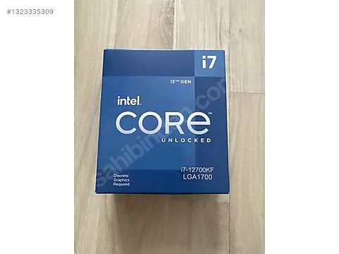 INTEL CORE i7-12700KF İŞLEMCİ sahibinden.comda - 1323335309