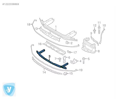 BMW G30 TAMPON ALT DEMİRİ ORJİNAL OEM:51117418224 - İlan ve alışverişte ...