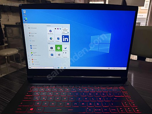 MSI MS-16W1 İ5-10300H+8.GB RAM+GTX 1660Tİ+512 SSD M2 - İlan ve ...