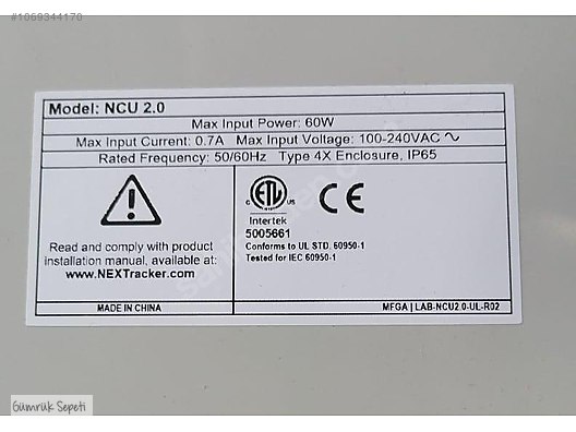 Nextracker NCU Network Control Unit NCU 2.0 sahibinden.comda - 1069344170