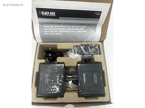 Black Box IC400A 4-Port USB 2.0 CAT5 Extender, Sıfır Kutusunda ...