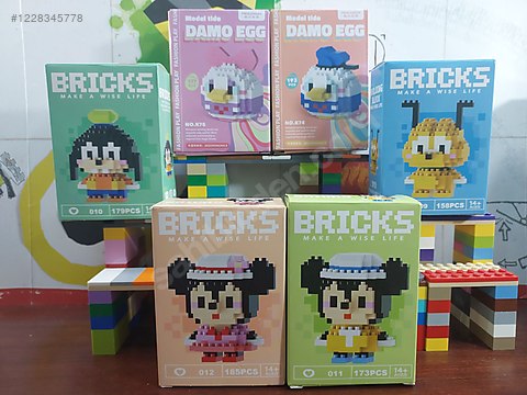Bricks Mini Lego Disney Mickey Minnie Donald Daisy Goofy Pluto ...