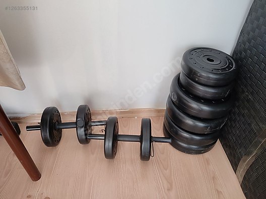 Bench press sehpa + Halter ve dambıl seti sahibinden.comda - 1263355131