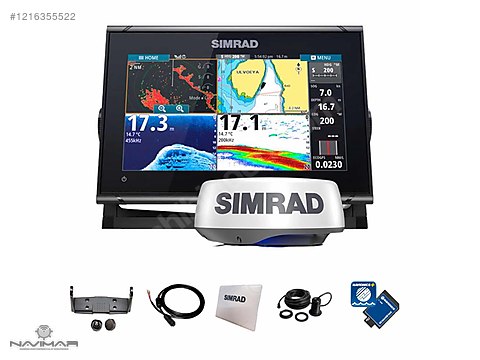 Simrad GO9 XSE+Halo20 Radar+Navionics TR Harita+P319 Transducer ...