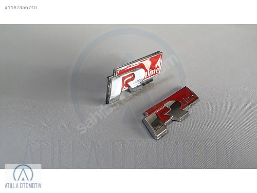 2 x VW GOLF 6 5K R-LİNE ÖN PANJUR - BAGAJ LOGOSU KIRMIZI - İlan ve ...
