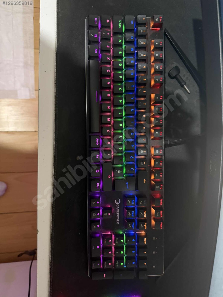 Gamepower ogre rainbow blue swtich - Gamepower Oyuncu Klavyesi - 1296359819