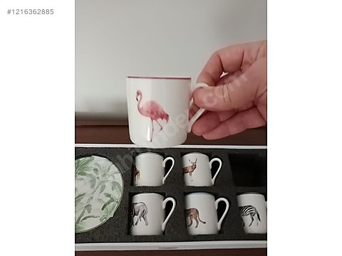 Karaca hayvan baskılı fincan takımı sahibinden.comda - 1216362885