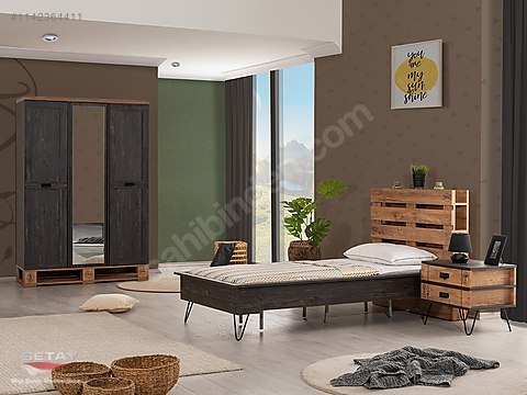 Ranza / Pallet Genç Odası Takımı, Dolap Karyola Komodin - Ücretsiz ...