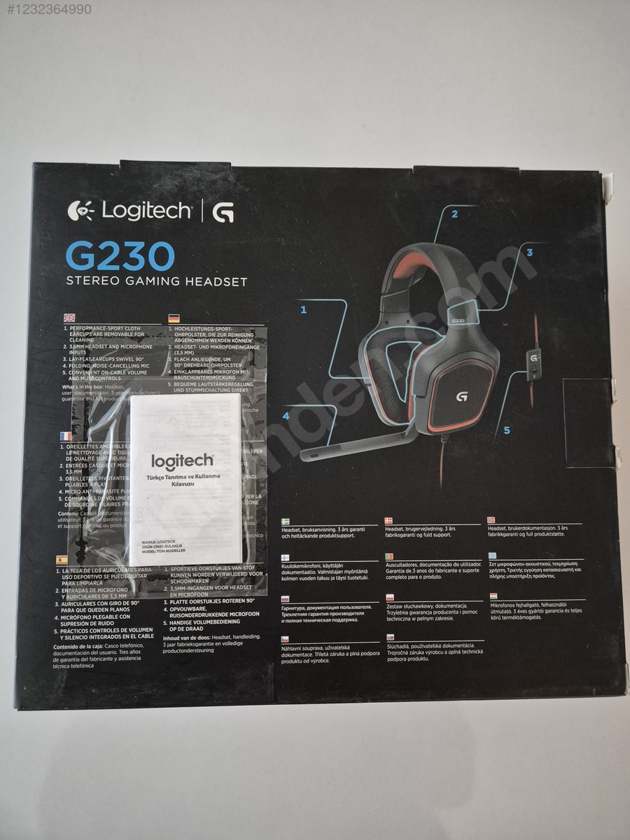 Logitech g230 Oyuncu (Gaming) Kulaklık (Sıfır Kutusunda) sahibinden ...