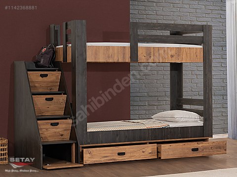 Ranza / Ranza, Pallet Çekmeceli Merdivenli Ranza - Ücretsiz Kargo ...