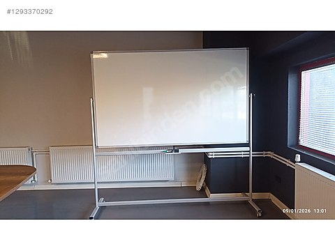 Beyaz Tahta / 120X200Çift Taraflı Beyaz Tahta Tekerlekli Ayaklı SIFIR ...