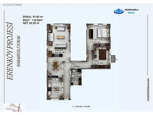 SERKAN METİN 'den PROJEDEN İSTANBUL KADIKÖY ' de 2+1 DAİRE - Satılık ...