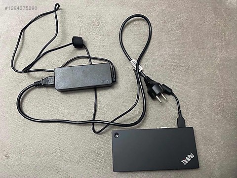 Lenovo ThinkPad USB-C Dock Type 40AS + Orijinal 90W Adaptör sahibinden ...