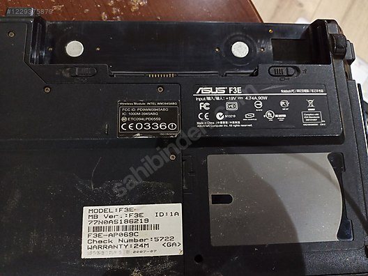 Asus / ASUS F3E YEDEK PARÇALARI KULLANILIR İKİNCİ EL sahibinden.comda ...