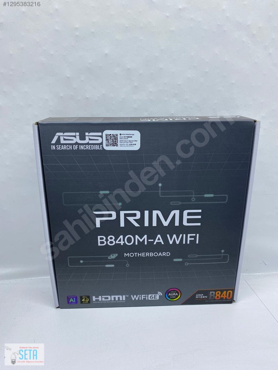 ASUS Prime B840M-A WiFi 7600MHz (OC) DDR5 Soket AM5 M.2 HDMI DP on ...