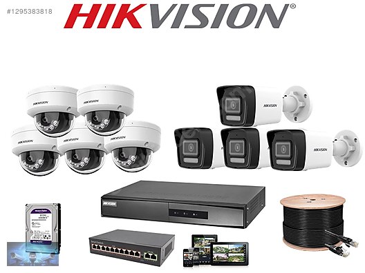 HİKVİSİON 9 KAMERALI 4MP IP KAMERA SİSTEMİ MONTAJ VE KDV DAHİL ...