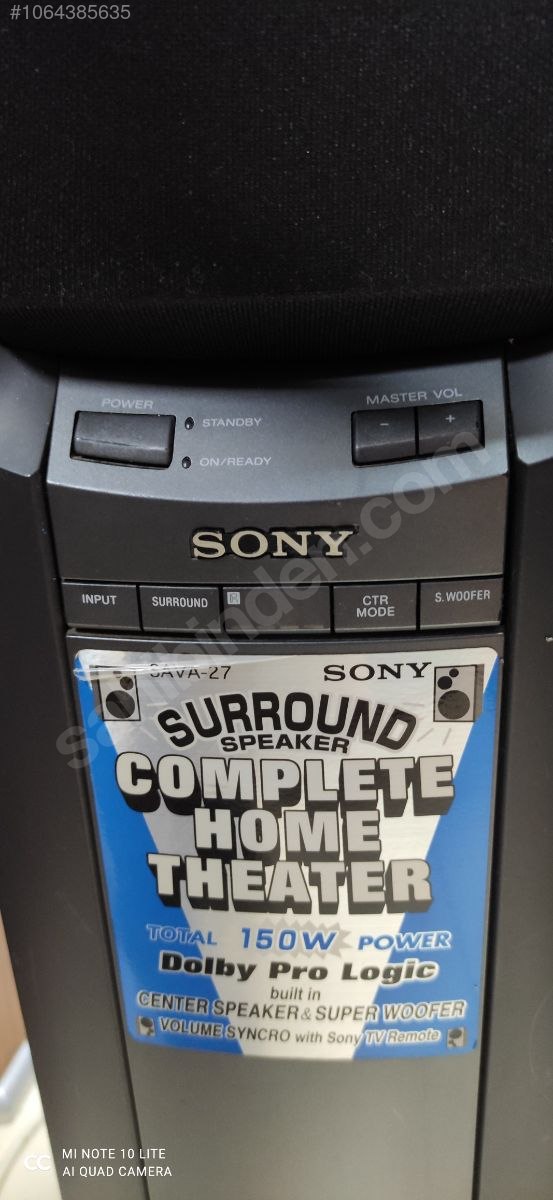 Sony SAVA 27 Kendinden amfili actif kule - İkinci El Sony Kule Tipi ...