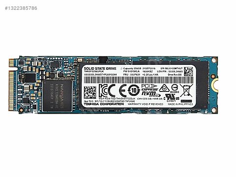 Toshiba 256GB M.2 Nvme SSD sahibinden.comda - 1322385786