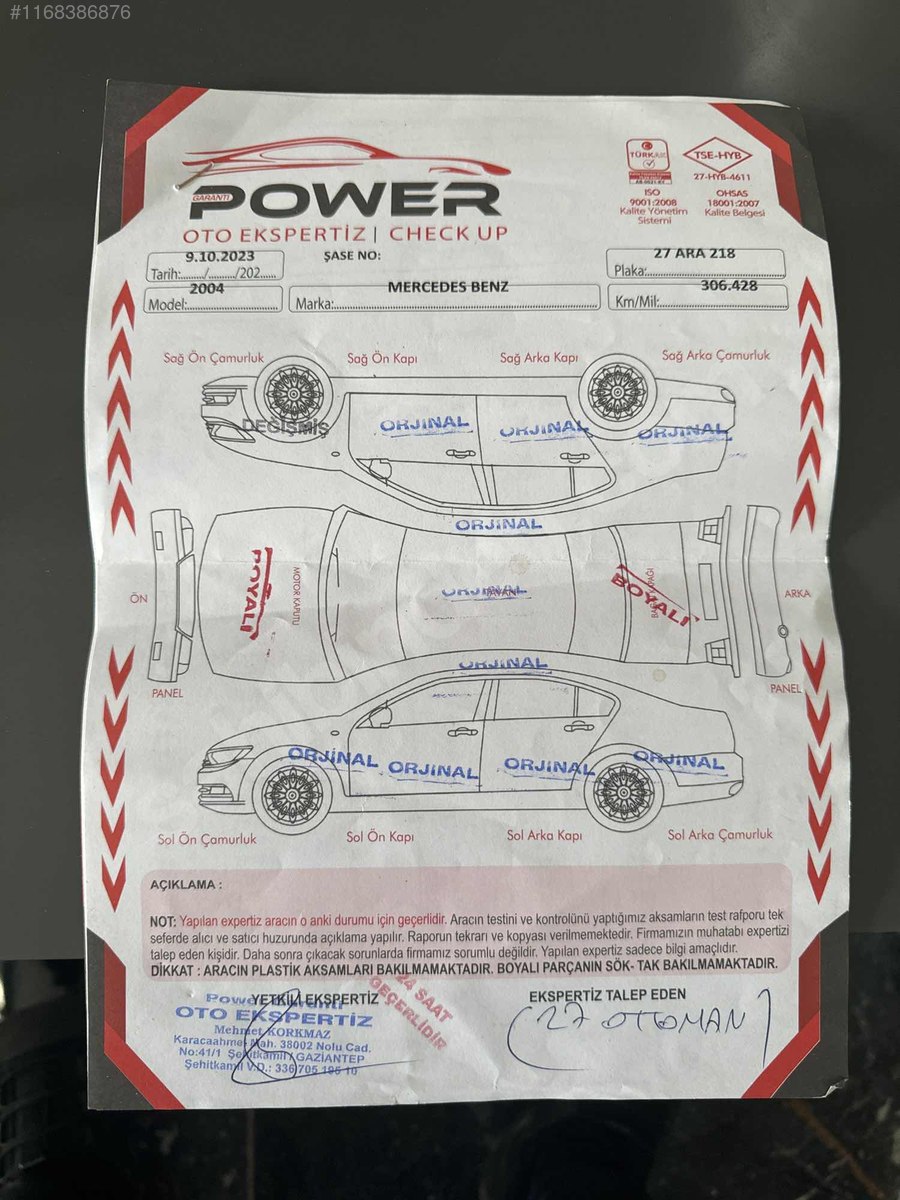 Mercedes-Benz / C Serisi / C 220 CDI / Avantgarde / NPK MOTORS DAN 2004 ...