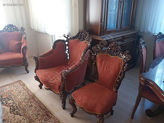 Oturma Odası & Salon / Antika Salon Takımı / klasik el oyması45 senelik ... Oturma Odası & Salon / Antika Salon Takımı / klasik el oyması45 senelik ...
