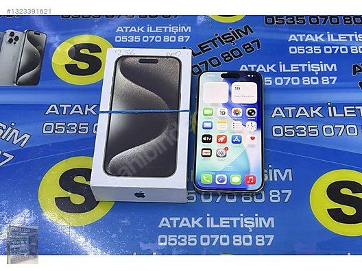Apple / iPhone 15 Pro / SIFIR AYARINDA HATASIZ 256 GB PİL %83 İPHONE 15 ...