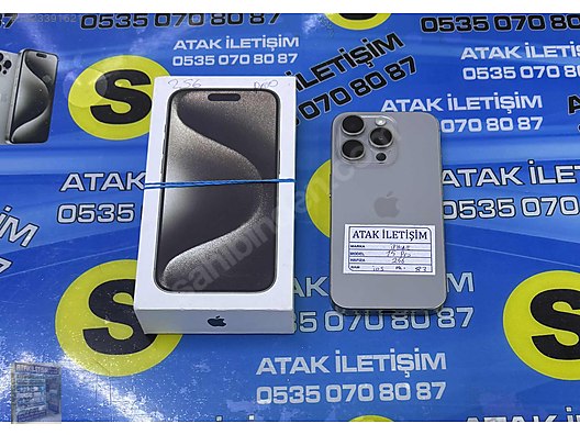 Apple / iPhone 15 Pro / SIFIR AYARINDA HATASIZ 256 GB PİL %83 İPHONE 15 ...