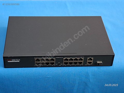 Corcam 16-Port POE Switch - Model No: CC-2016 EKS SWİTCH - Switch, Hub ...