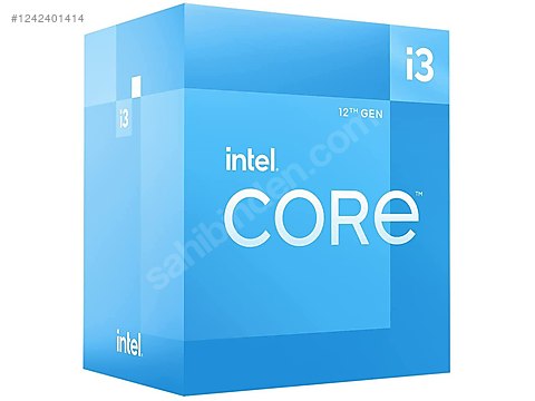 İntel i3 12100F 12.Nesil + Stok Fan ile birlikte verilecektir - İşlemci ...