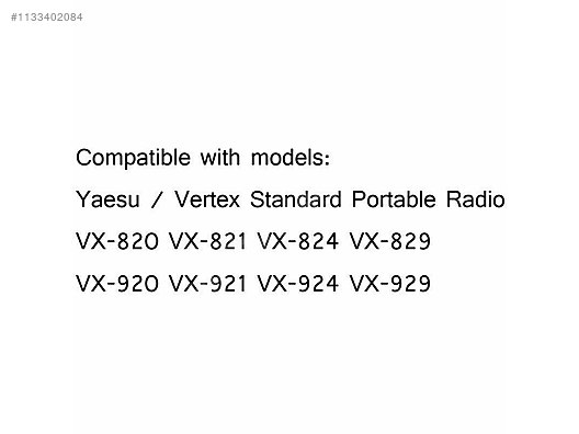 Yaesu / Vertex Standart Kulaklık VX-820 VX-821 VX-824 VX-829 VS ...