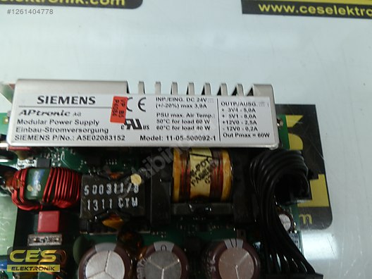 SIEMENS A5E02083152 POWER SUPPLY - Programlayıcı - 1261404778