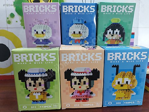 Bricks Mini Lego Disney Mickey Minnie Donald Daisy Goofy Pluto ...