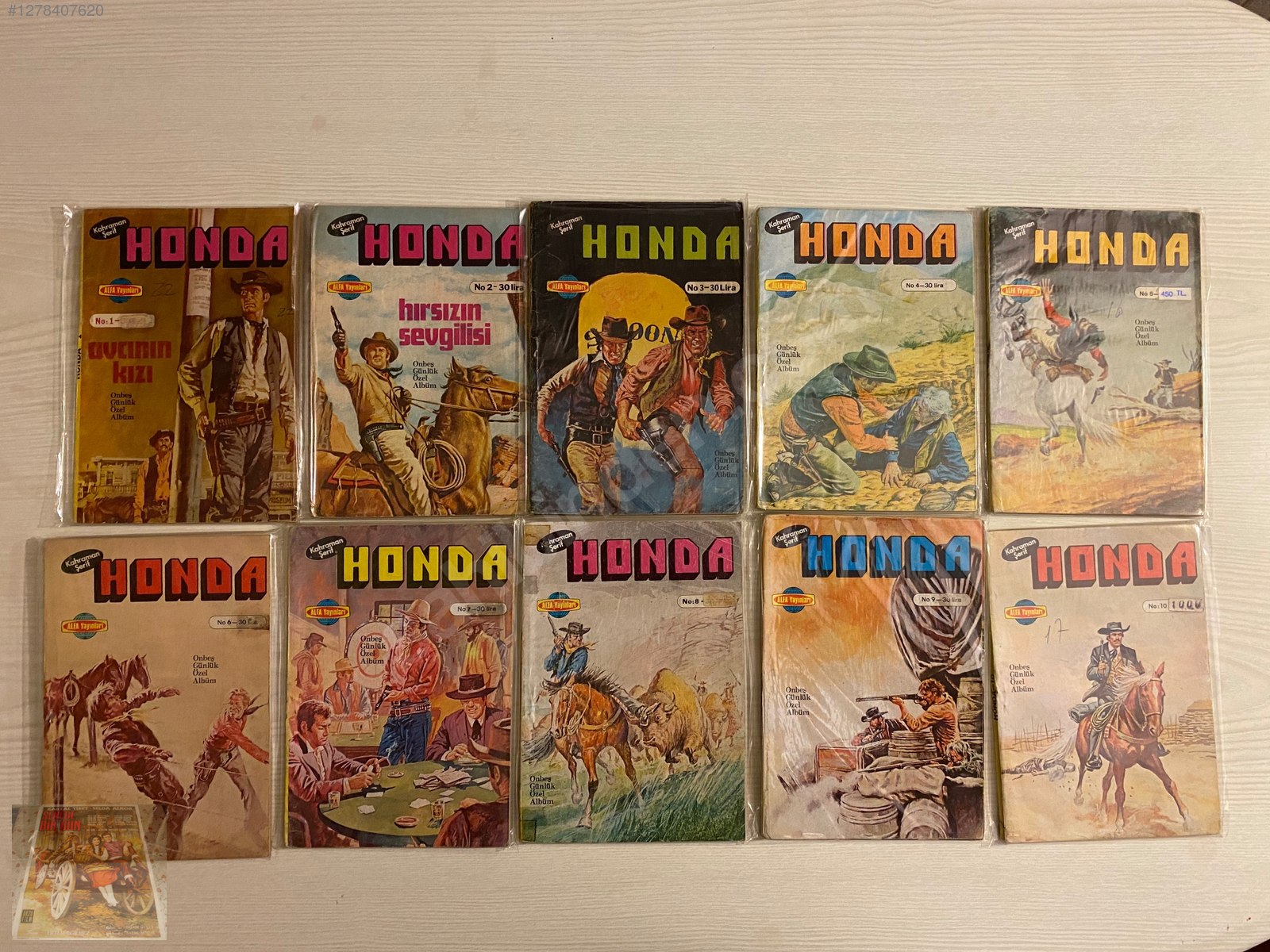 HONDA ÇİZGİ ROMAN TAM TAKIM (10 ADET FASİKÜL) sahibinden.comda - 1278407620