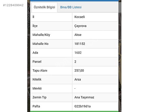 ÇAYİROVA AKSE MAH 4 KAT İMARLI 257 MK MÜSTAKİL 05392265266 - Satılık ...