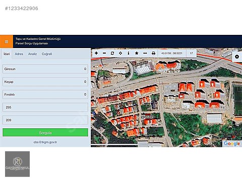 Ragıp Yılmaz GAYRİMENKUL Keşap Fındıklı Mah. 280 M2 SATILIK Arsa ...