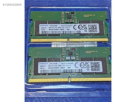 ORİJİNAL SAMSUNG 8X2 16GB DDR5 5600MHZ LAPTOP RAM sahibinden.comda ...