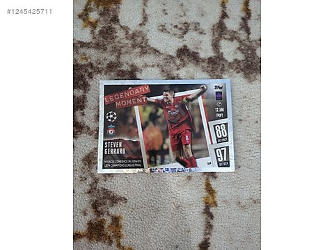 steven gerrard match attax legendary moment kary sahibinden.comda ...