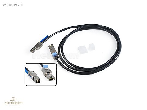 HP 2m External Mini SAS HD SFF 8644 to SFF 8088 SAS Cable sahibinden ...