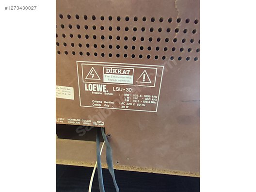 loewe Pikap Kaset Radyo 33 45 plakçalar müzik seti soket kısmı ...