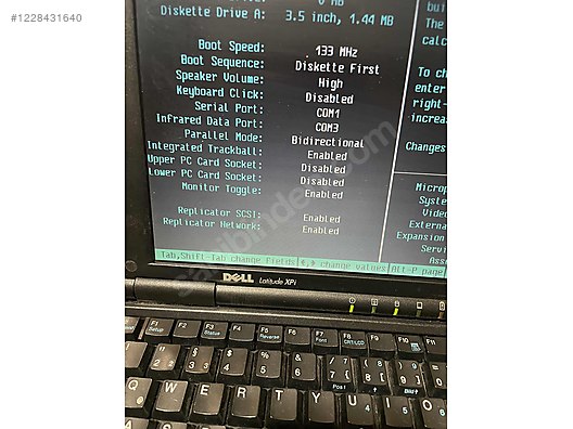 Dell / Gerçek vintage dell latitude XPi p133st pentium 133 mhz win 98 ...