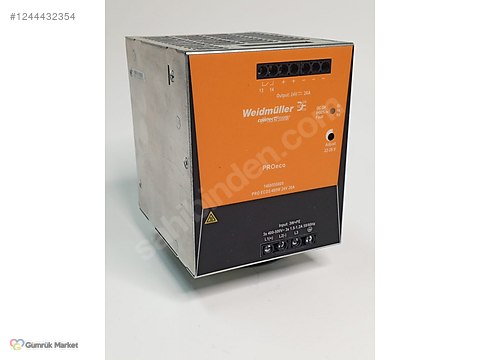 Weidmuller 1469550000 PRO ECO3 480W 24V 20A Power Supply - Elektronik ...